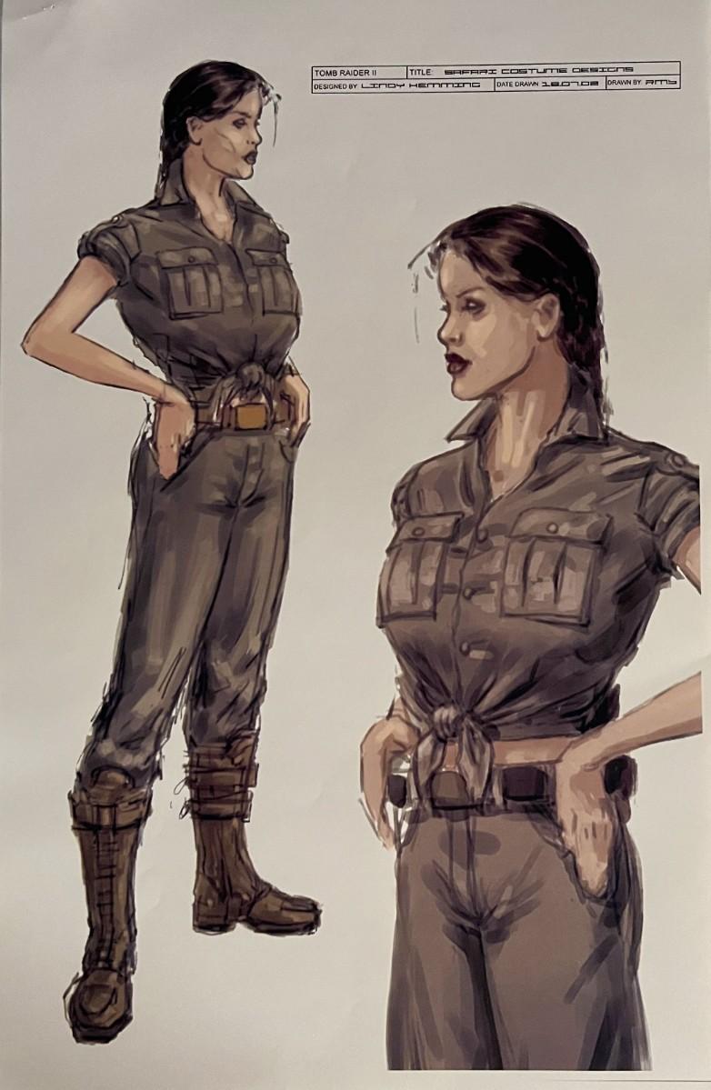 Lara Croft Tomb Raider Paramount Pictures concept art | EstateSales.org