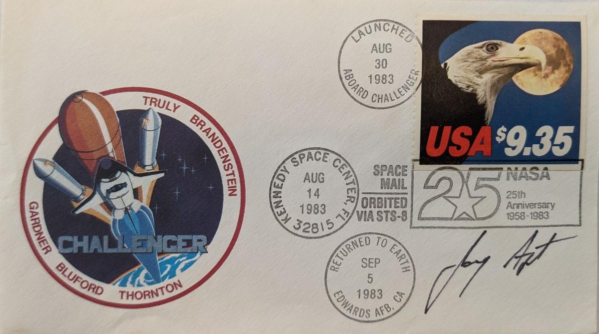 Jerome "Jay" Apt Signed NASA 25th Anniversary Challenger First Day ...