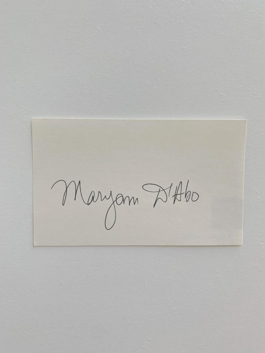 Maryam d'Abo original signature | EstateSales.org