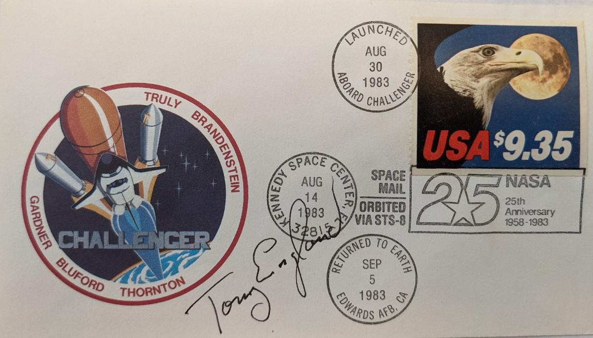 Anthony England Signed NASA 25th Anniversary Challenger First Day Cover ...