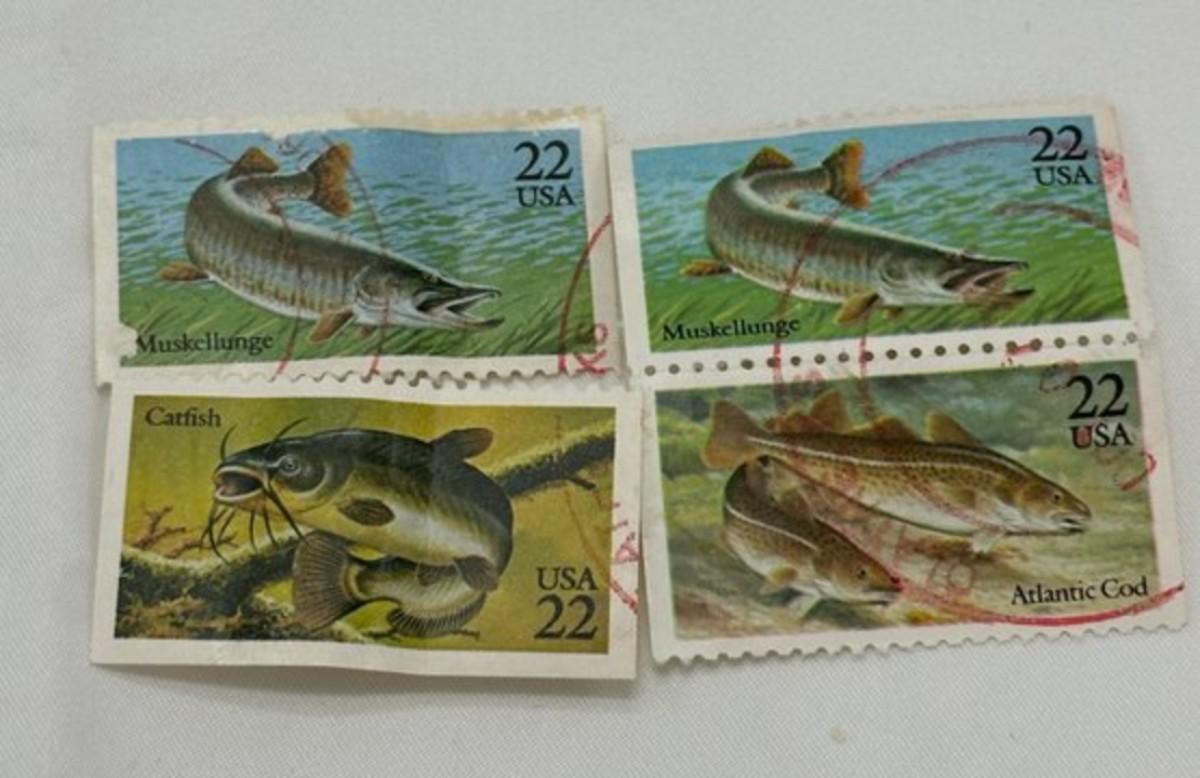 US Vintage Fish Stamps | EstateSales.org