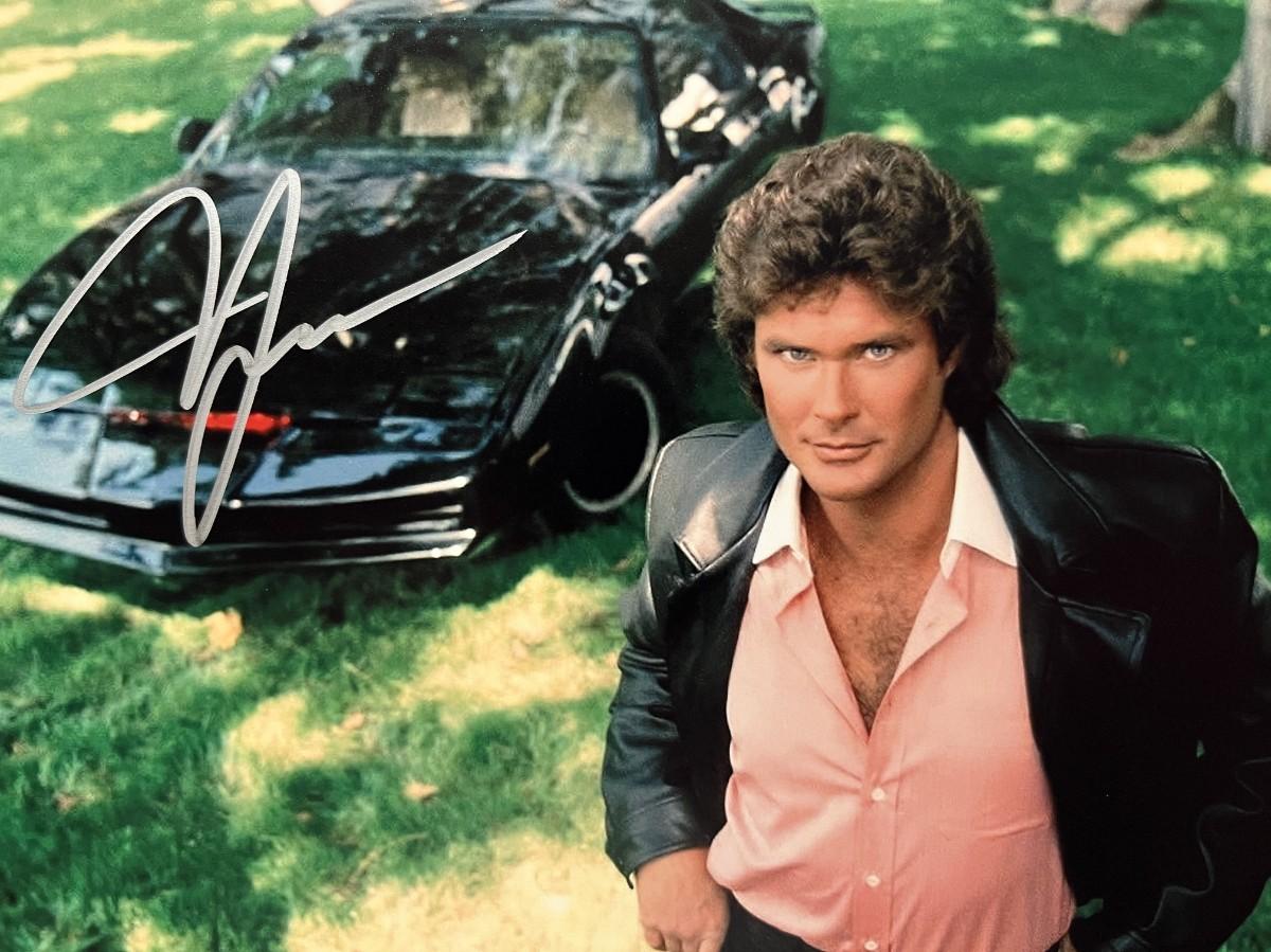 Knight Rider David Hasselhoff signed photo | EstateSales.org