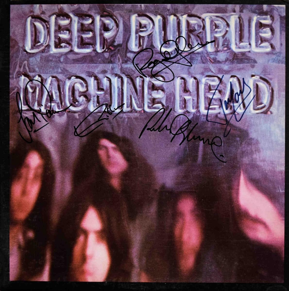 Deep Purple Machine Head signed album | EstateSales.org