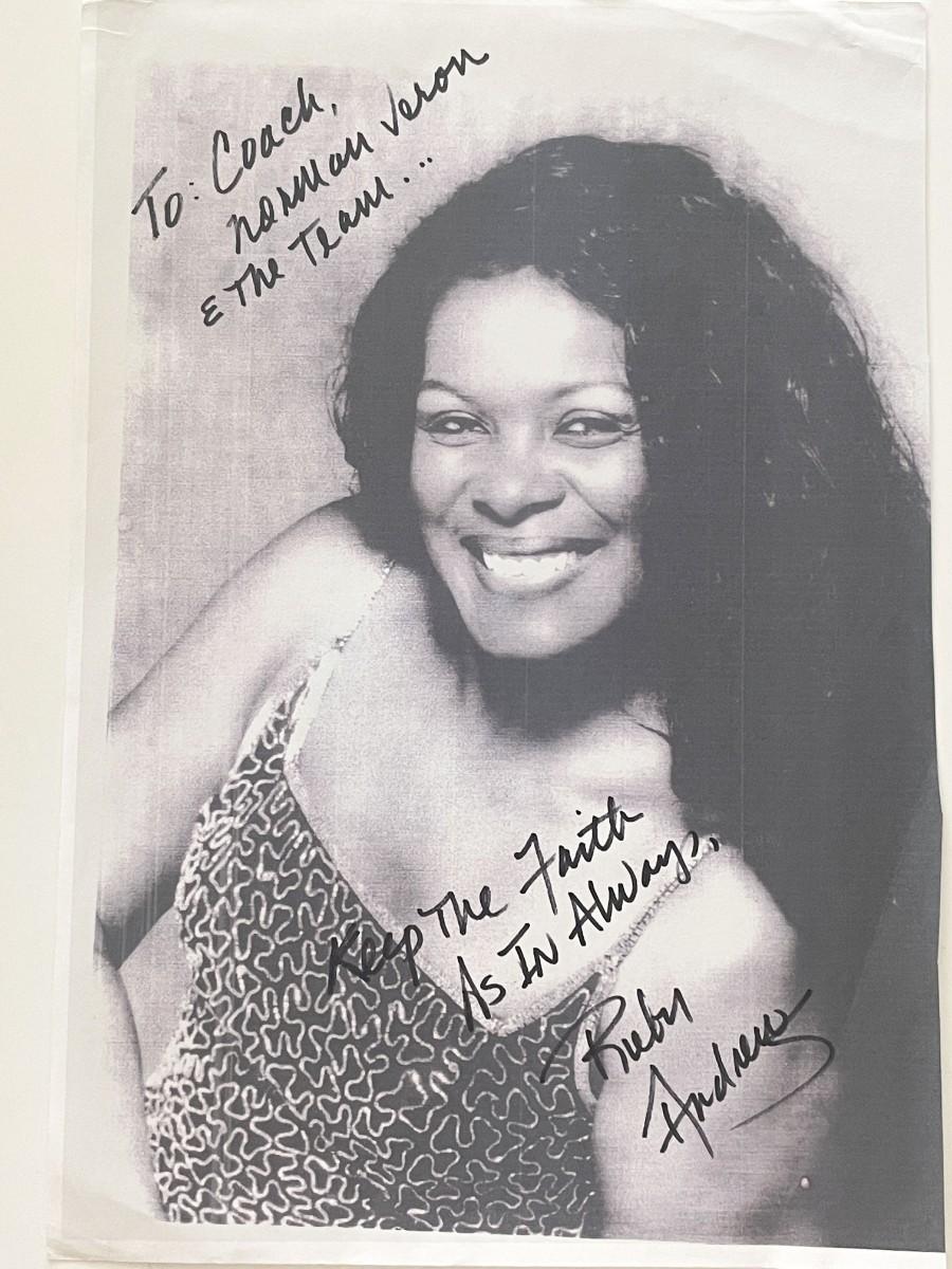 Ruby Andrews signed photo | EstateSales.org