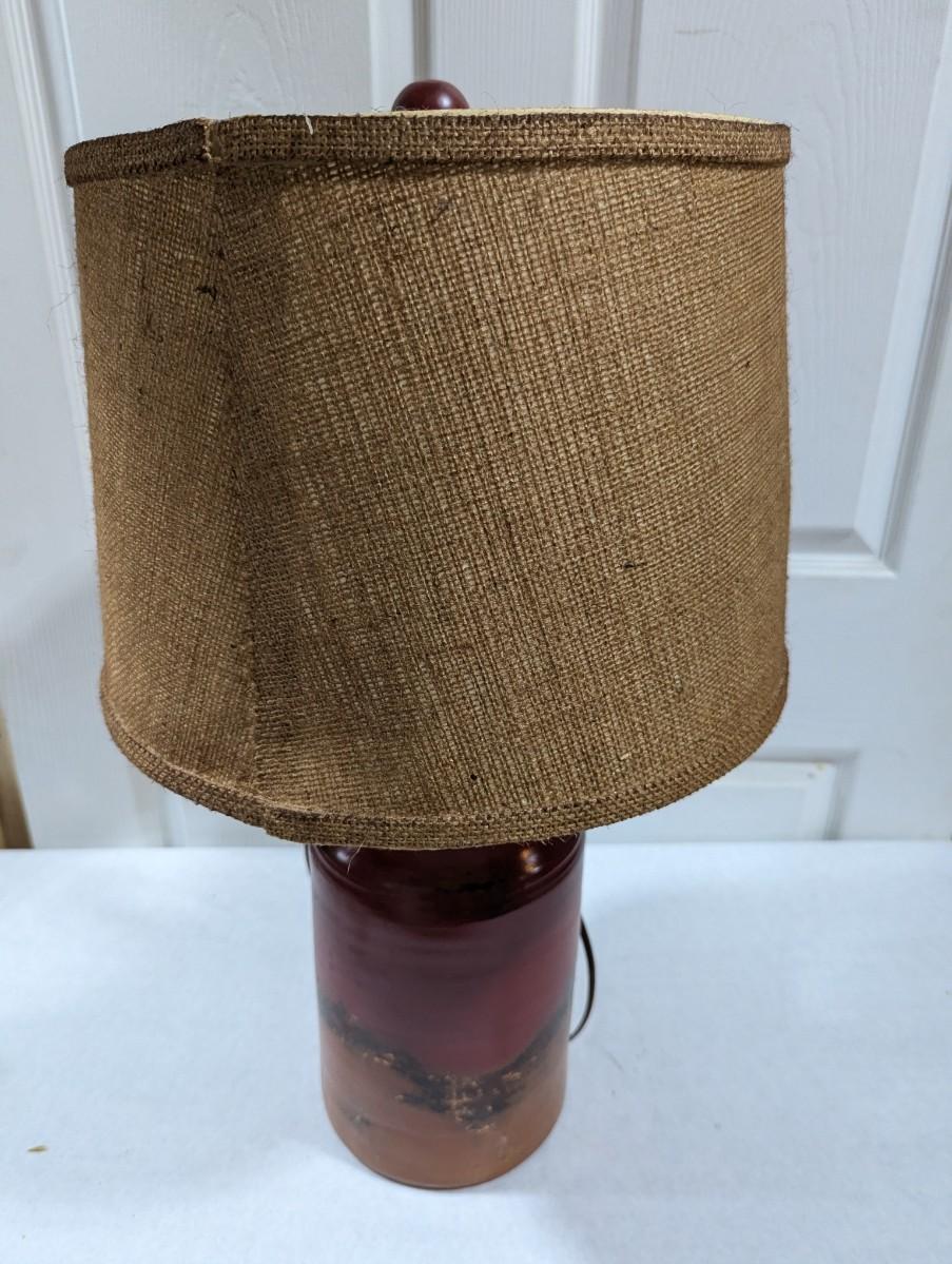Stoneware Multi Color Jug Style Table Lamp Choice 2 | EstateSales.org
