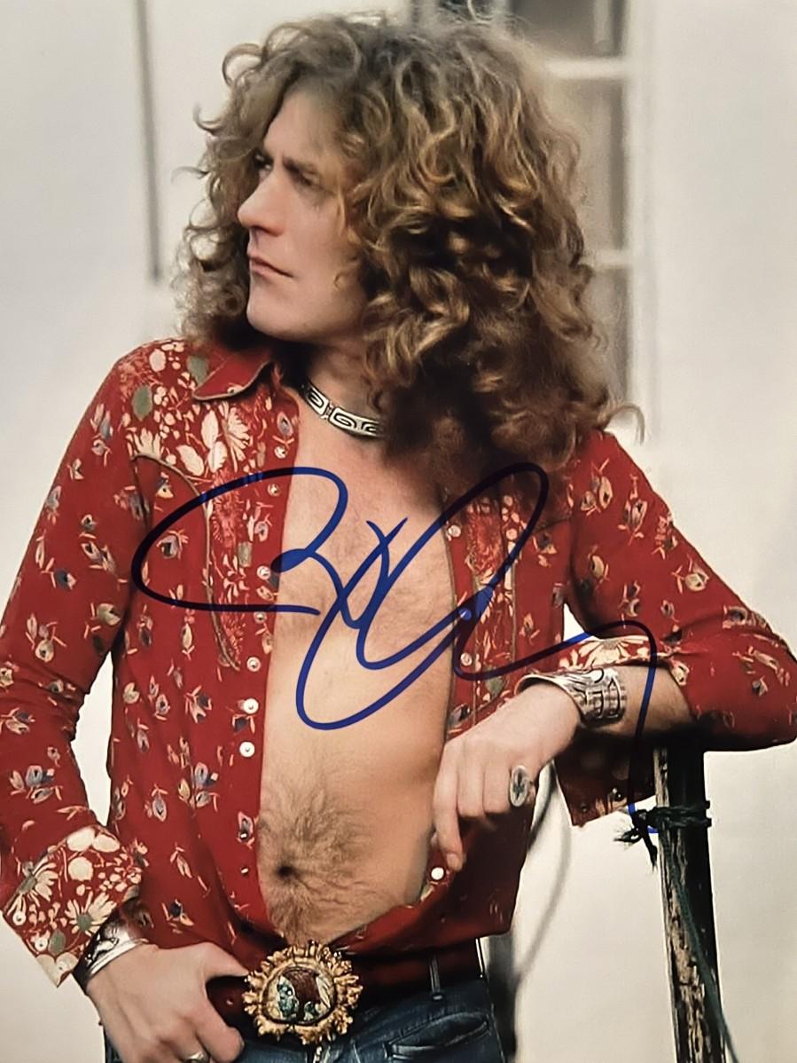 Led Zeppelin Robert Plant signed photo | EstateSales.org