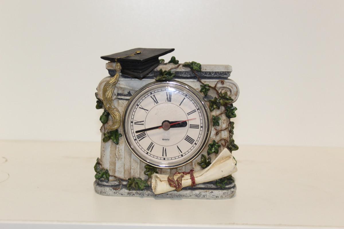 Graduation desk clock | EstateSales.org
