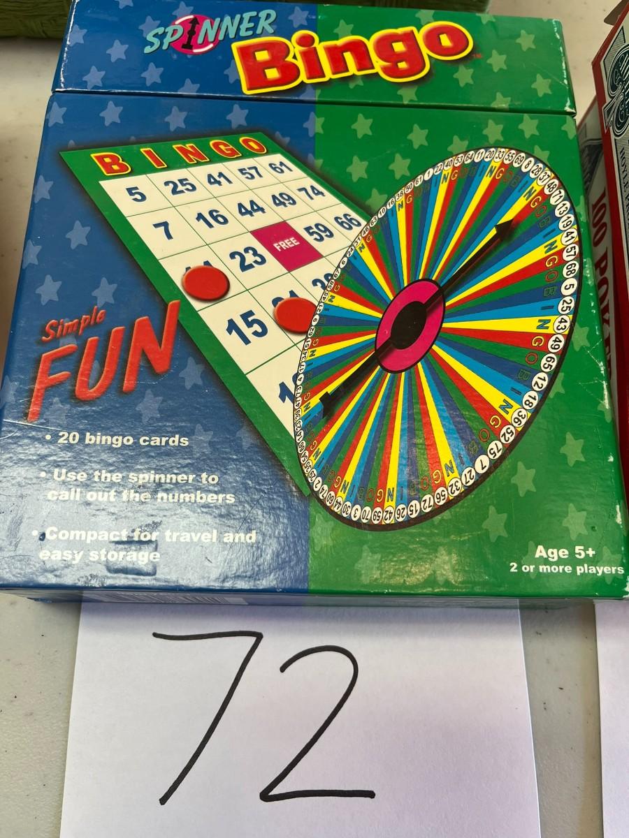 Spinner Bingo Travel Game | EstateSales.org