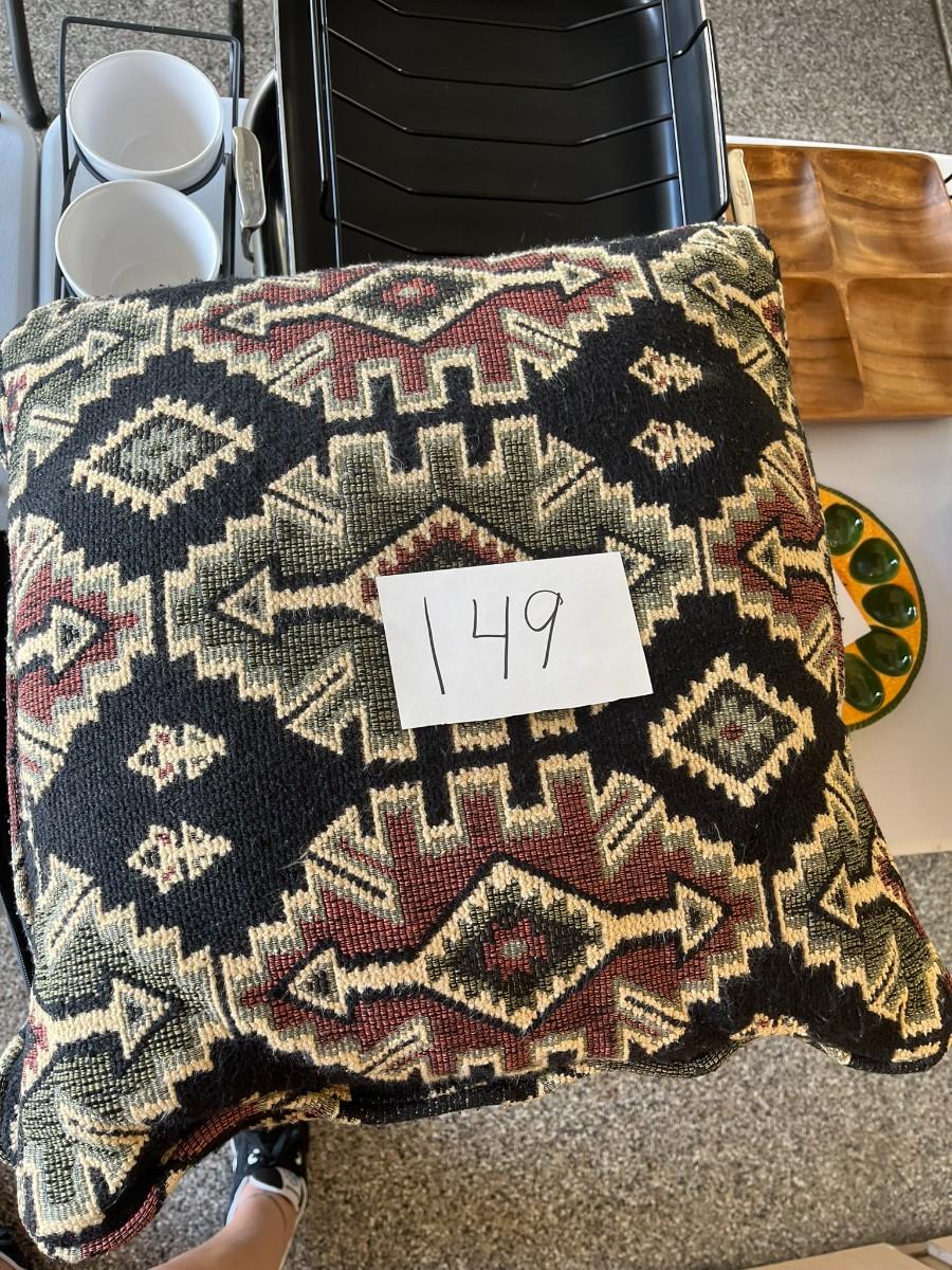 2 Decorative Native American Design Throw Pillows | EstateSales.org