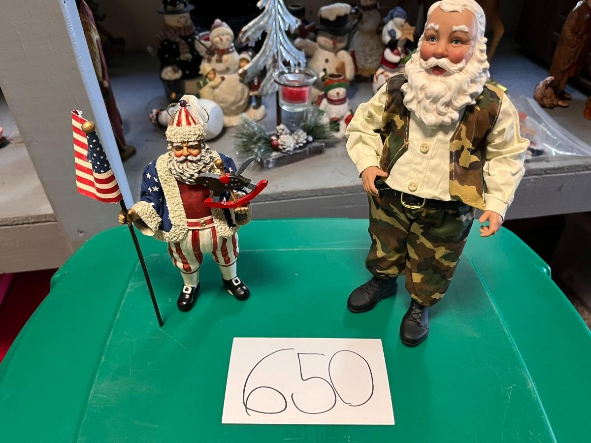 2 Santas - Patriotic Santa & Military Santa | EstateSales.org