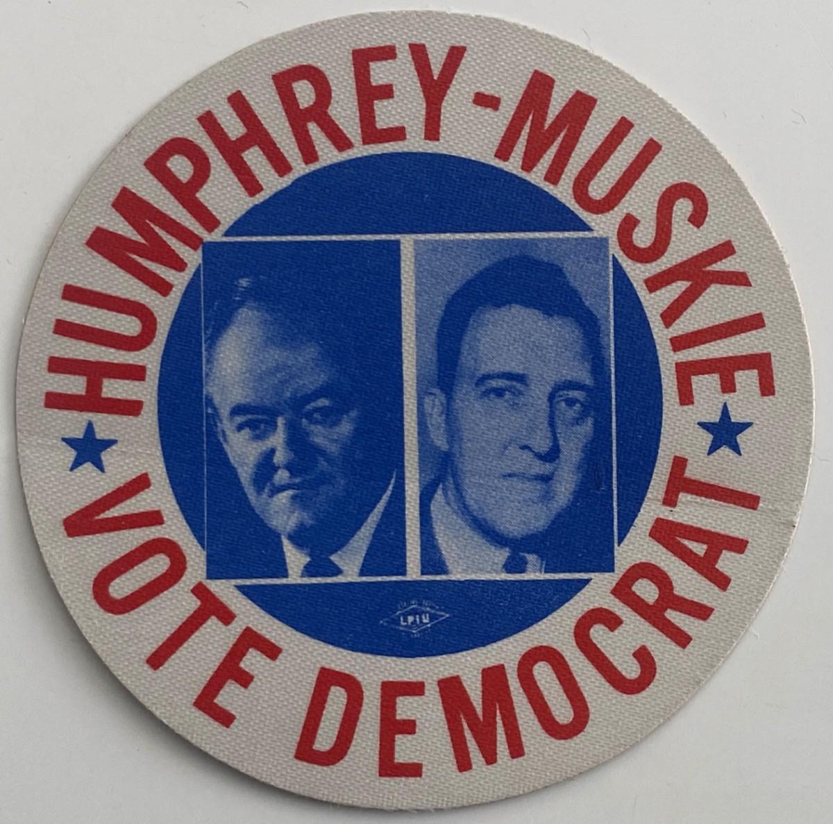 Hubert Humphrey Vote Democrat sticker | EstateSales.org