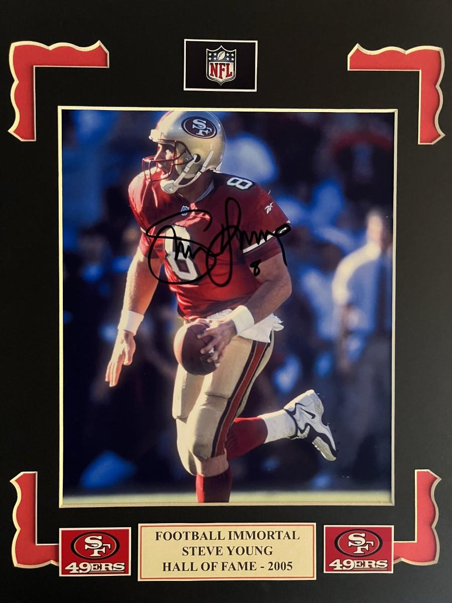 Steve Young signed photo | EstateSales.org
