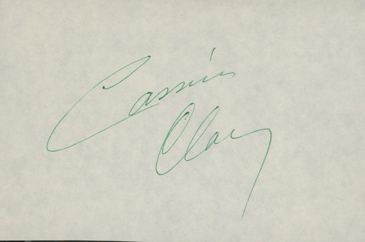 Cassius Clay signature cut | EstateSales.org