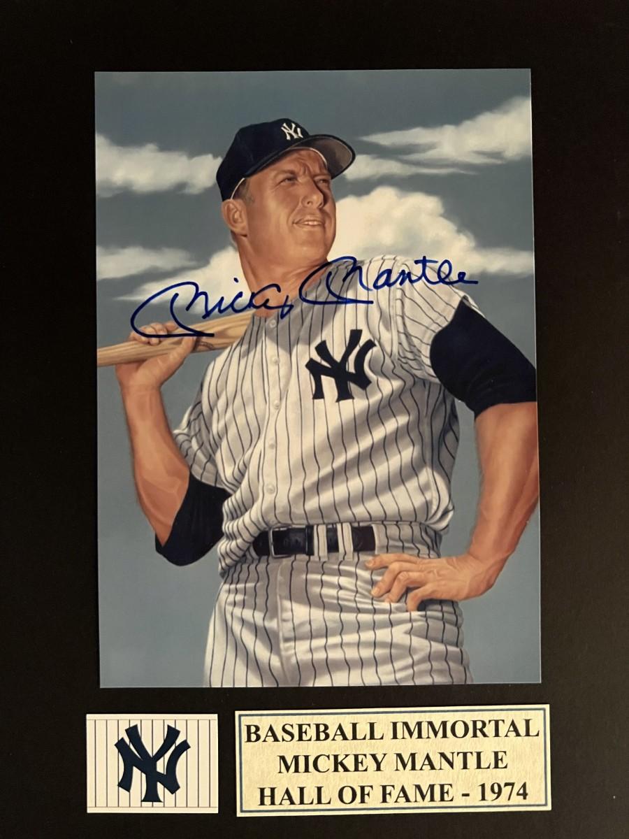 Mickey Mantle signed photo | EstateSales.org