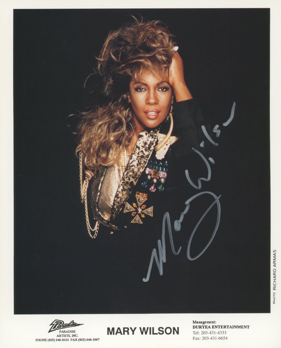 Mary Wilson signed photo. GFA Authenticated | EstateSales.org