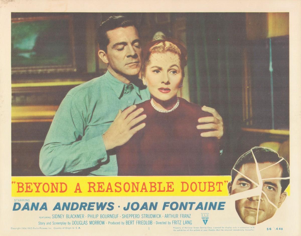 Beyond a Reasonable Doubt 1956 original vintage lobby card ...