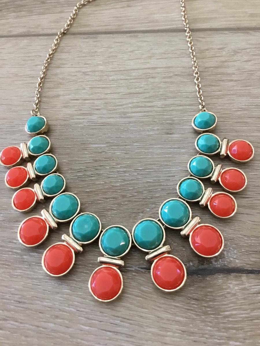 LC marked fashion statement necklace | EstateSales.org
