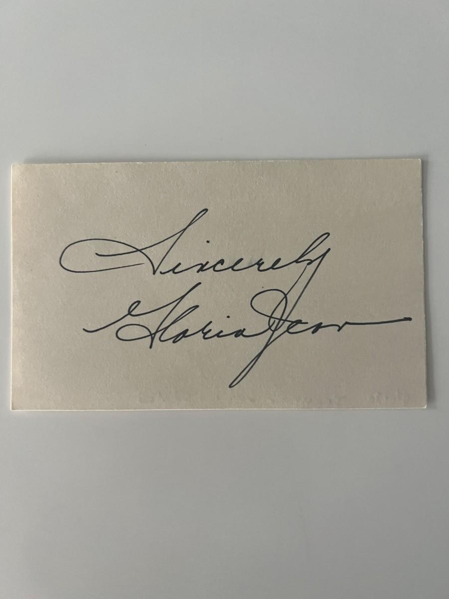 Gloria Jean original signature | EstateSales.org