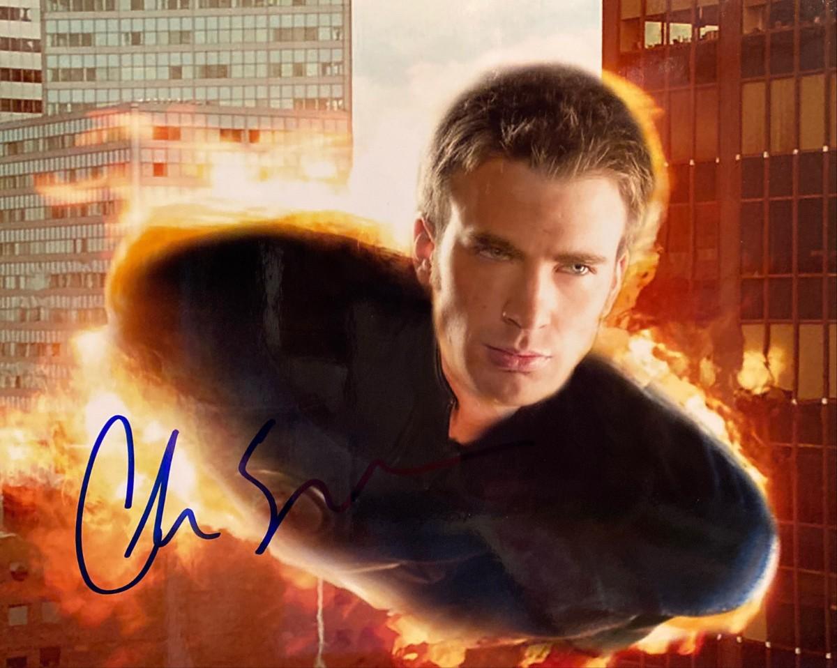 Fantastic Four Chris Evans signed movie photo | EstateSales.org