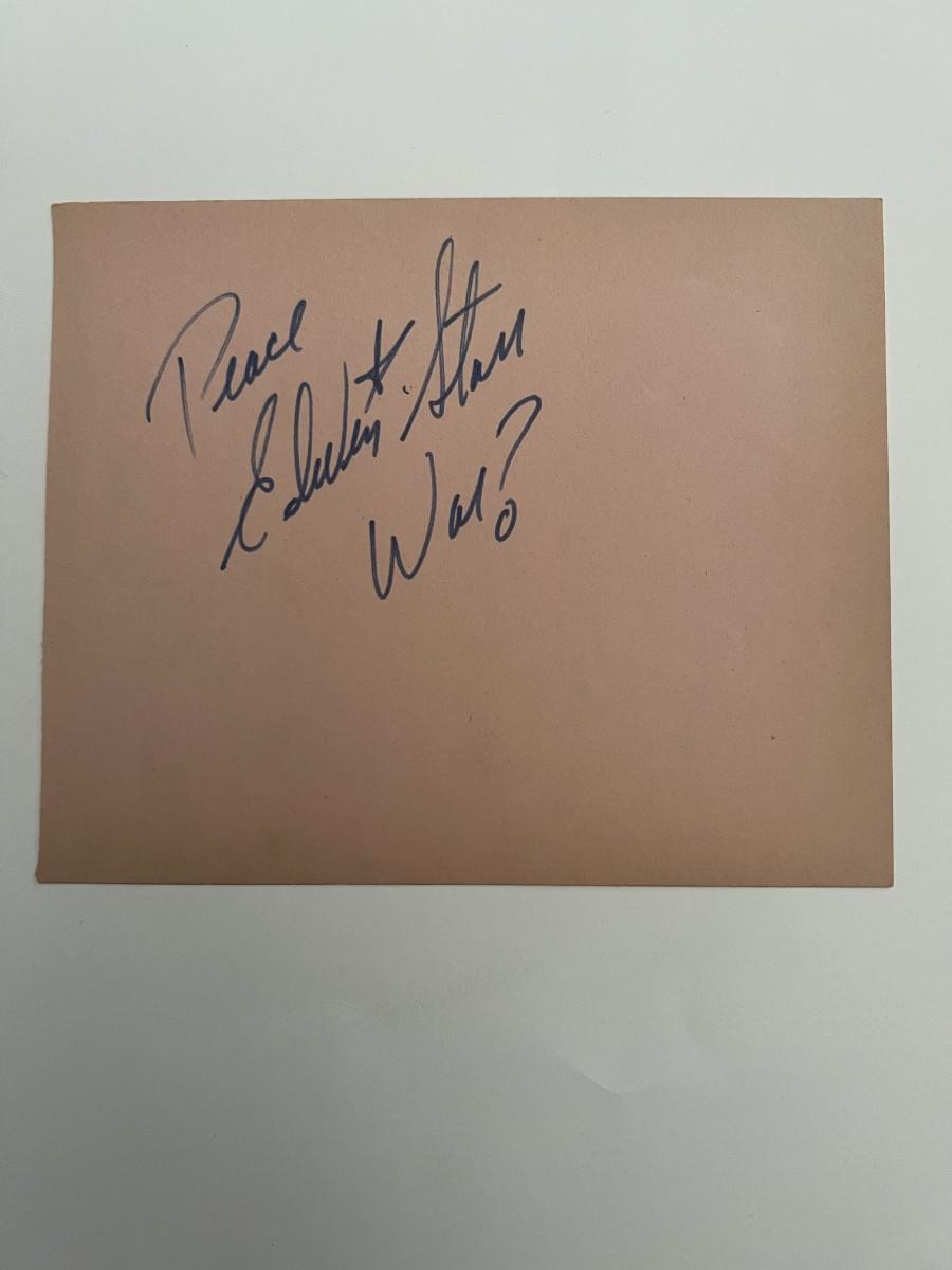 Edwin Starr original signature | EstateSales.org