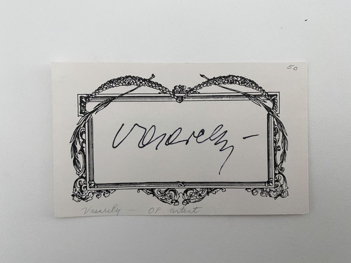 Victor Vasarely original signature | EstateSales.org