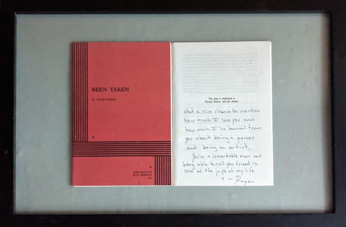 Roger Hedden signed and framed playbook Been Taken | EstateSales.org