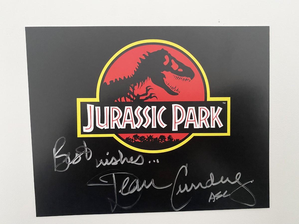 Jurassic Park Cinematographer Dean Cundey signed photo | EstateSales.org