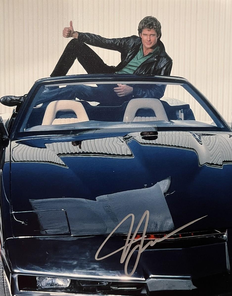 Knight Rider David Hasselhoff signed photo | EstateSales.org