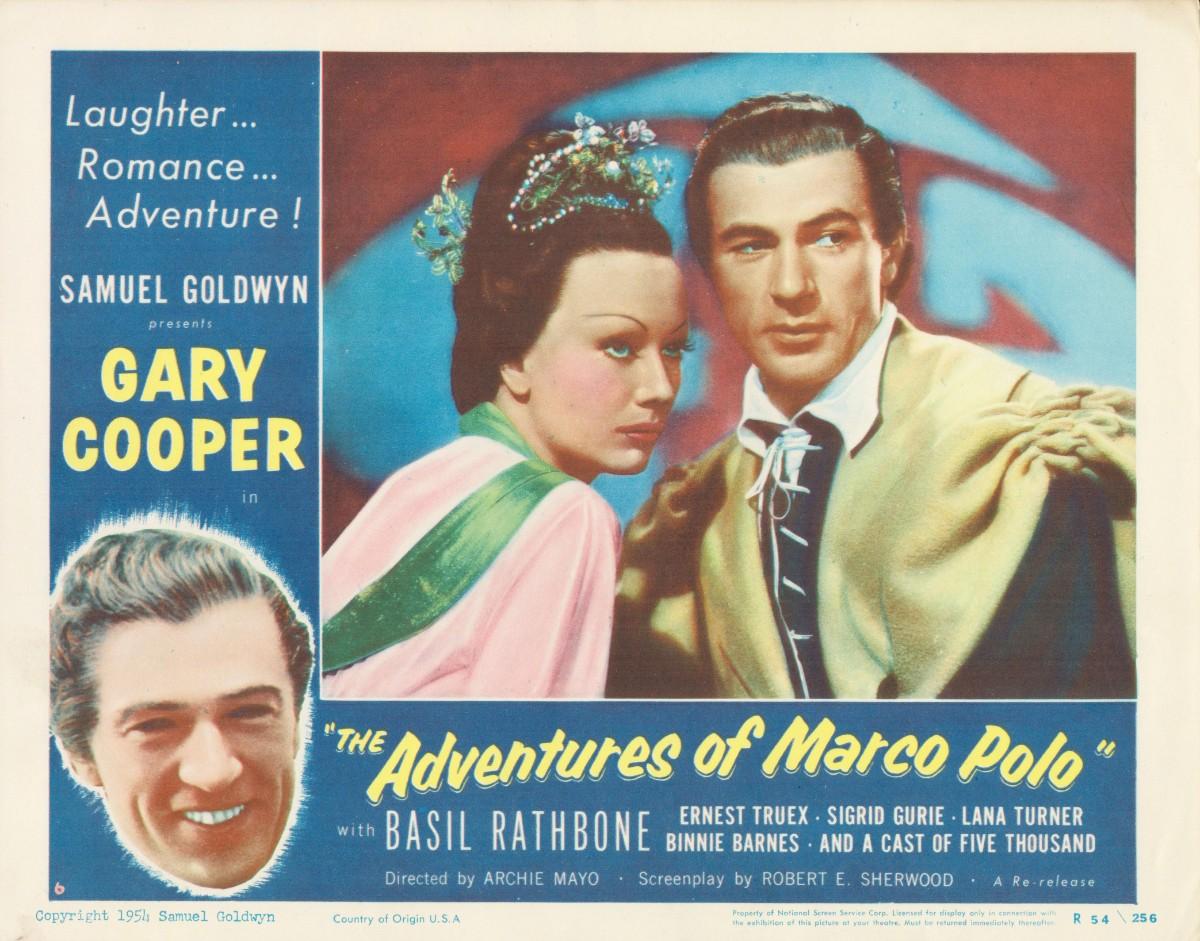 The Adventures of Marco Polo 1954 original vintage lobby card ...