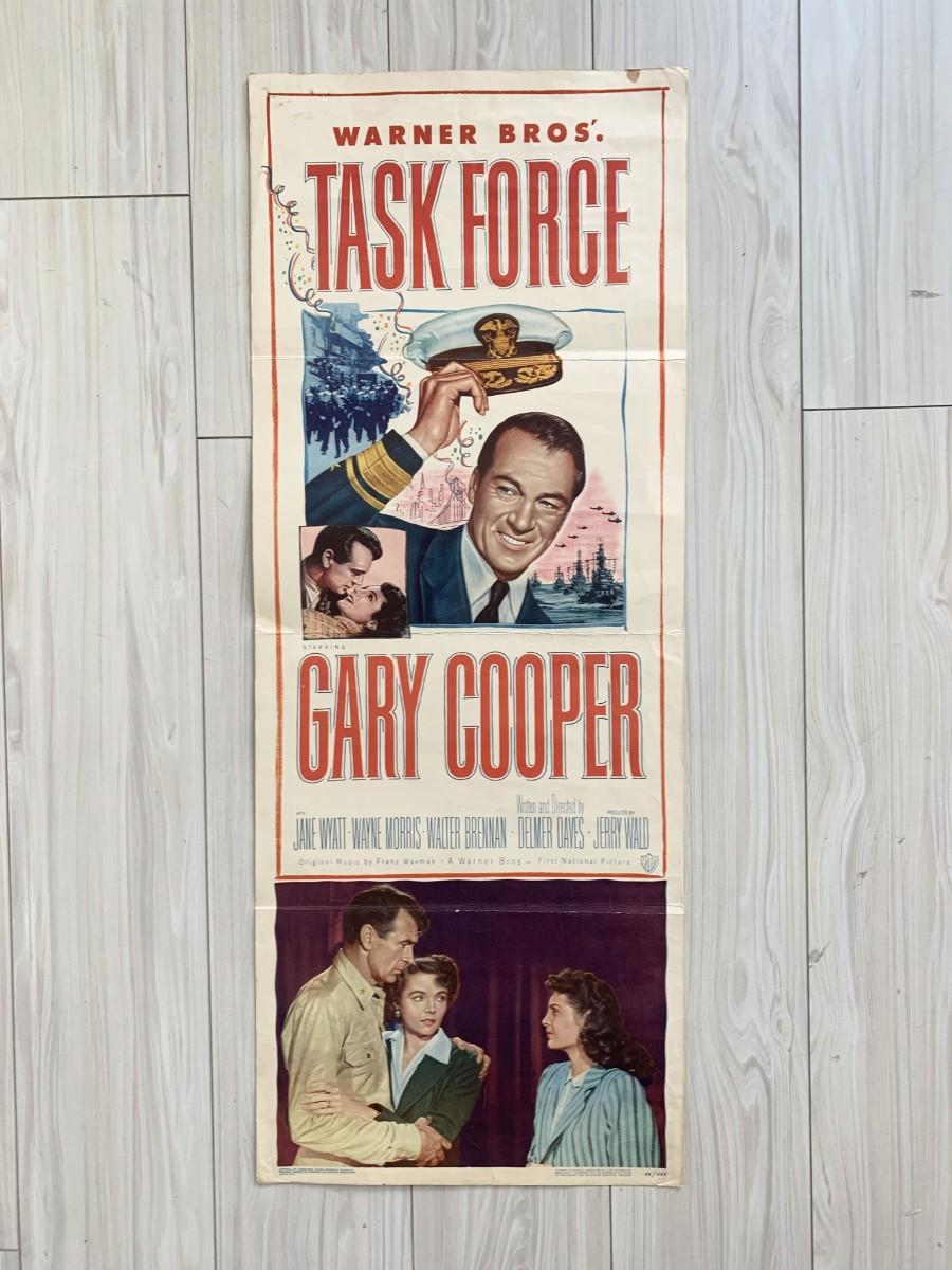 Task Force original 1949 vintage insert movie poster | EstateSales.org