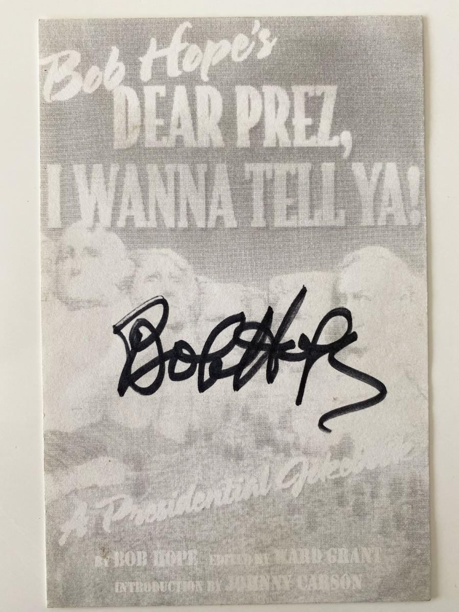 Bob Hope Signature Cut | EstateSales.org