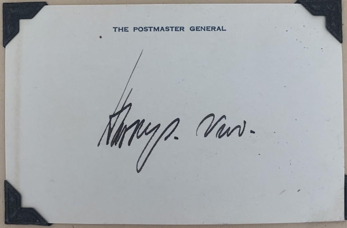 RNC chairman Harry Stewart original signature | EstateSales.org