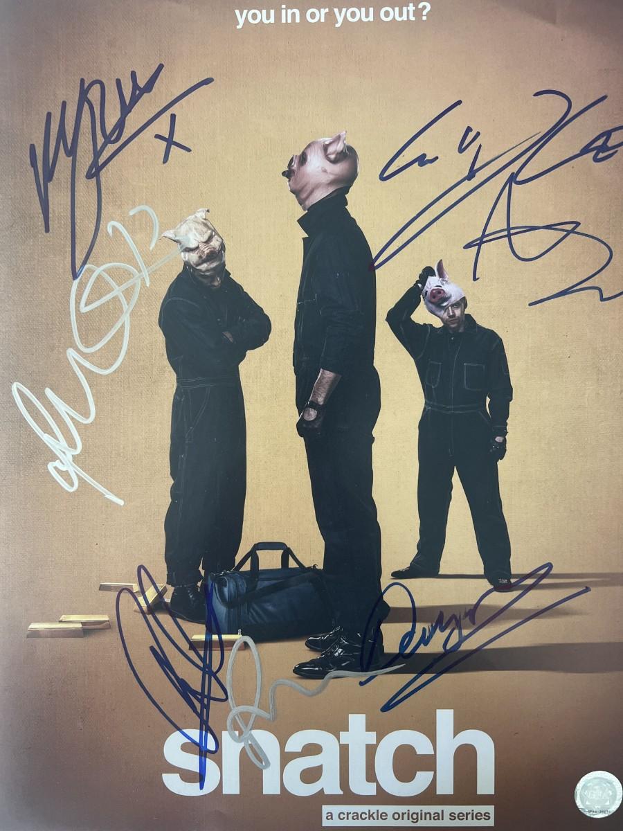 Snatch cast signed mini poster GFA authenticated | EstateSales.org