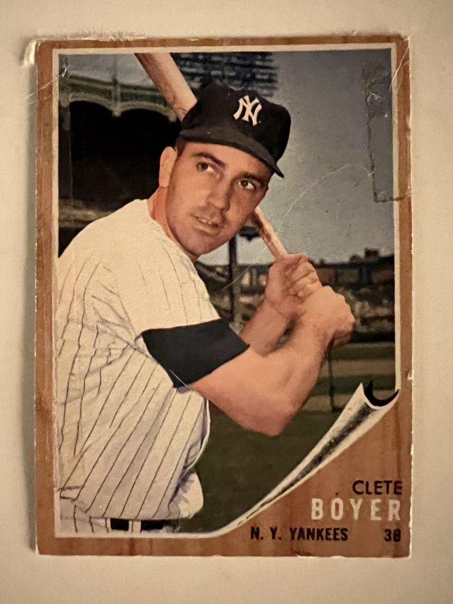 Clete Boyer 1962 Topps baseball card No. 490 | EstateSales.org