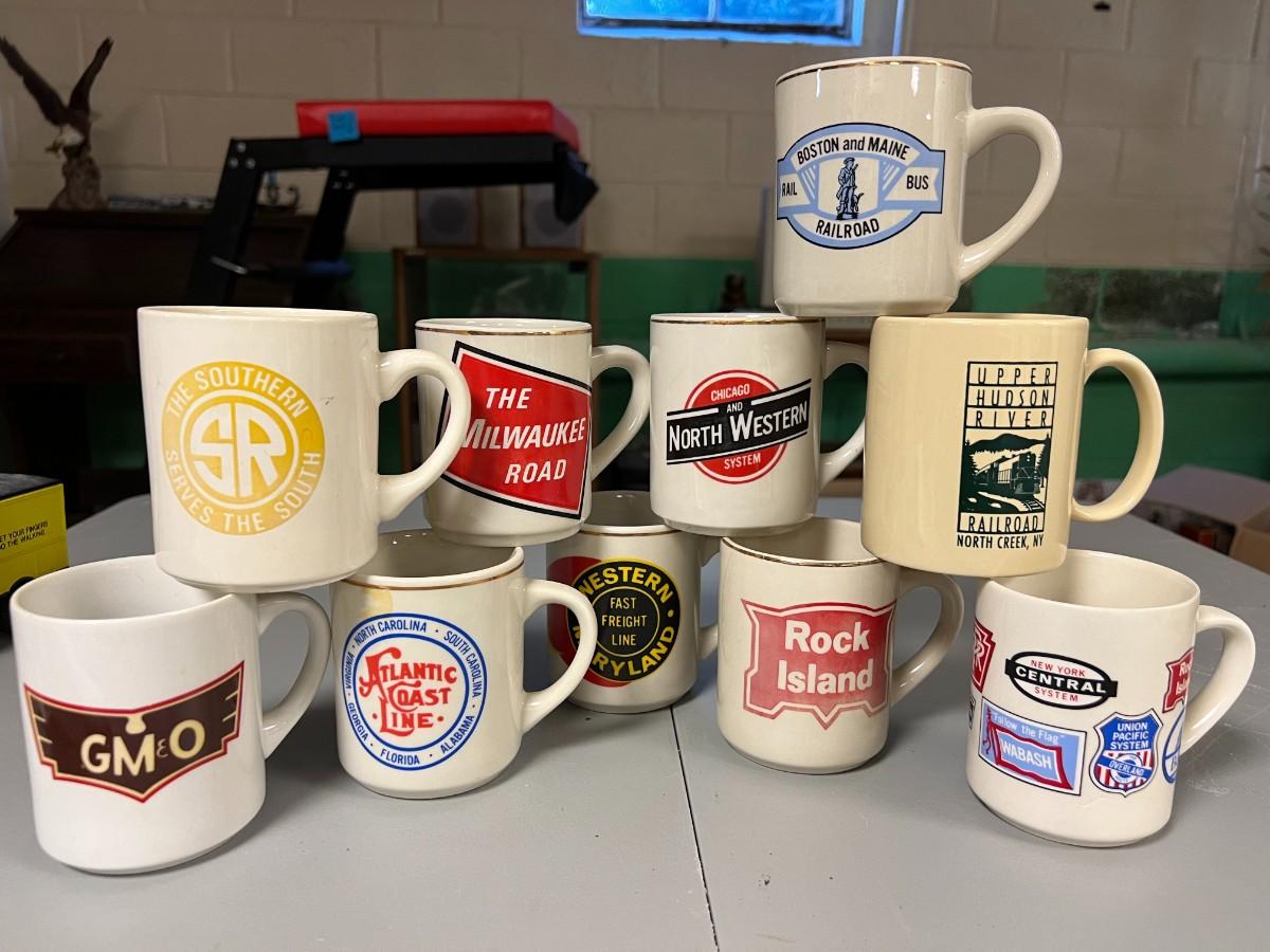 Assorted Railroad Company Mugs | EstateSales.org