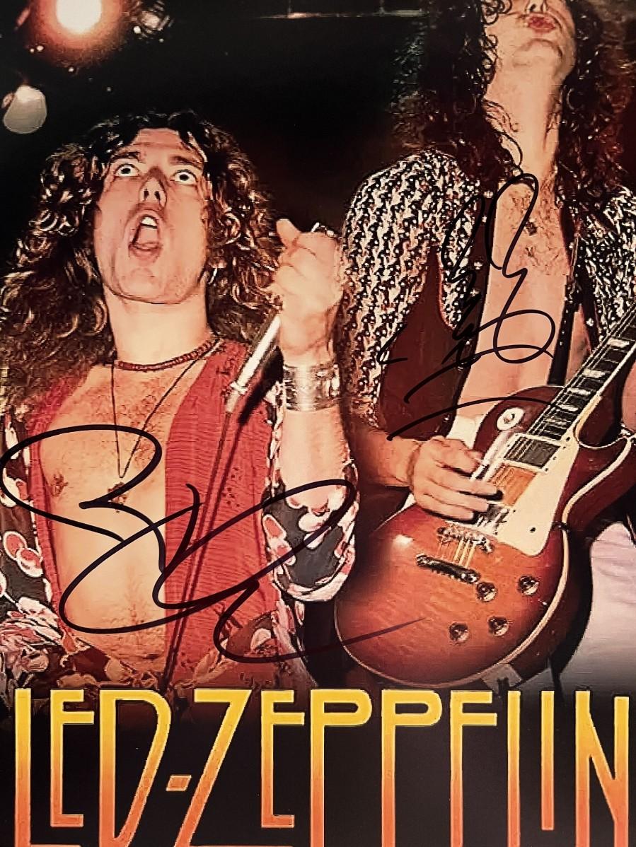 Led Zeppelin band signed photo | EstateSales.org