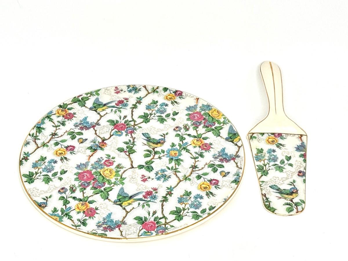 LORNA DOONE Pattern Royal Tudor Ware Cake Plate with Server - Barker ...