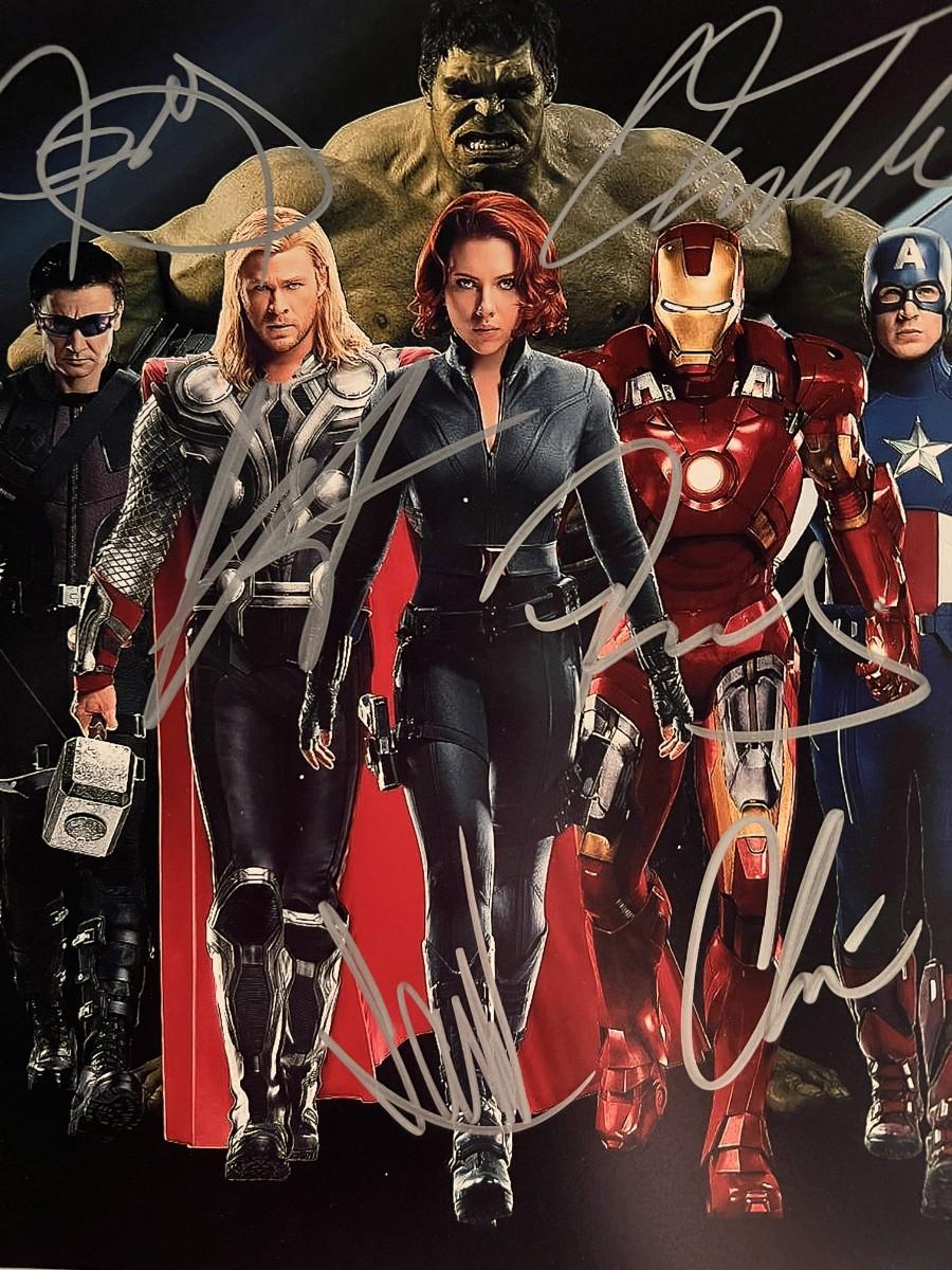 The Avengers cast signed photo | EstateSales.org