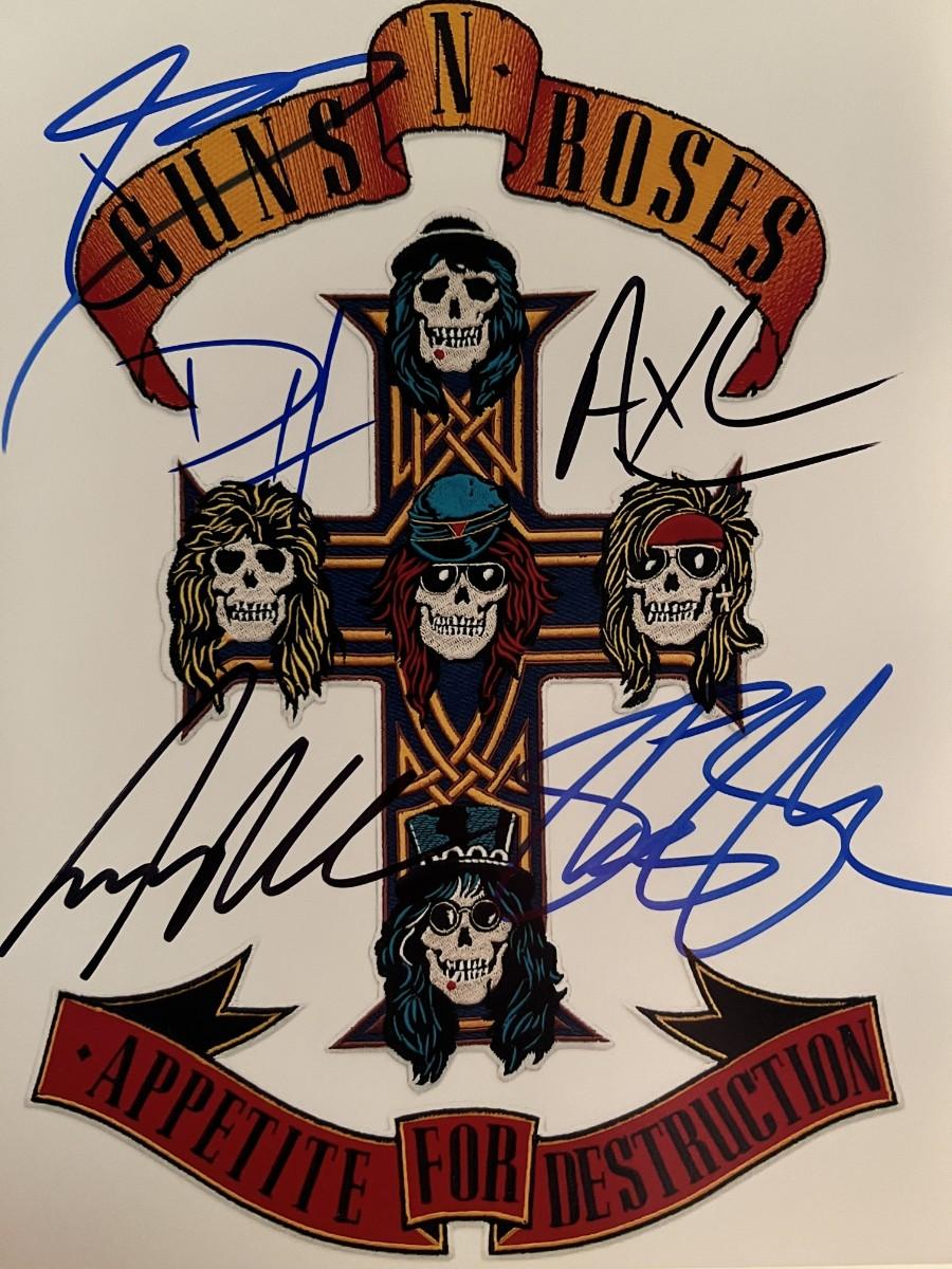 Guns N Roses band signed photo | EstateSales.org