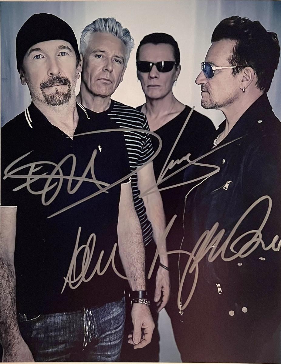 U2 band signed photo | EstateSales.org