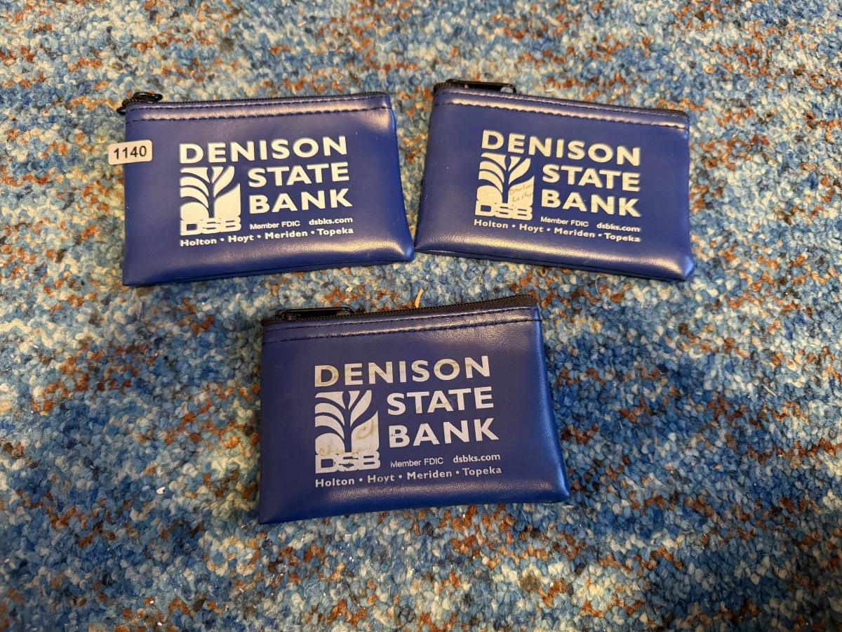 Denison State Bank coin purses | EstateSales.org