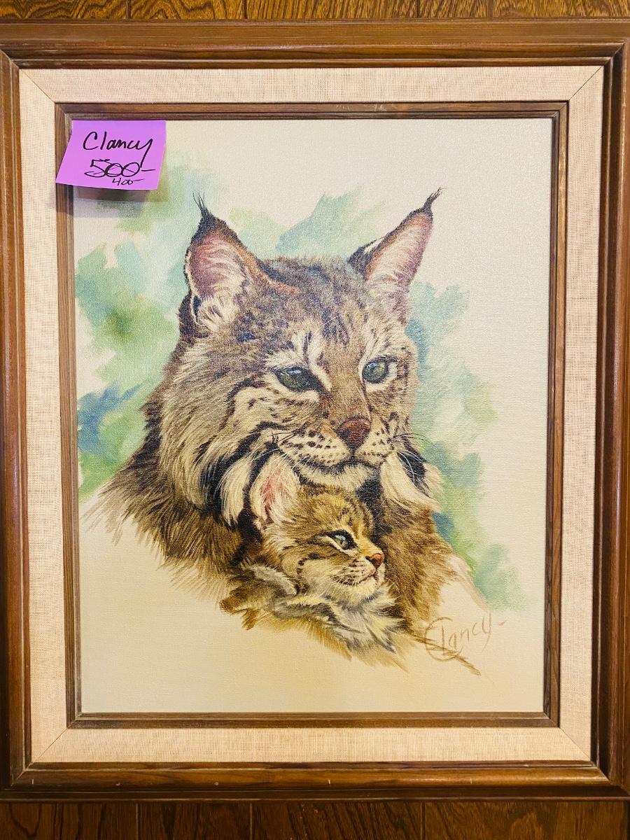 Lot 19: Clancy Art Painting (orig $1,200) | EstateSales.org