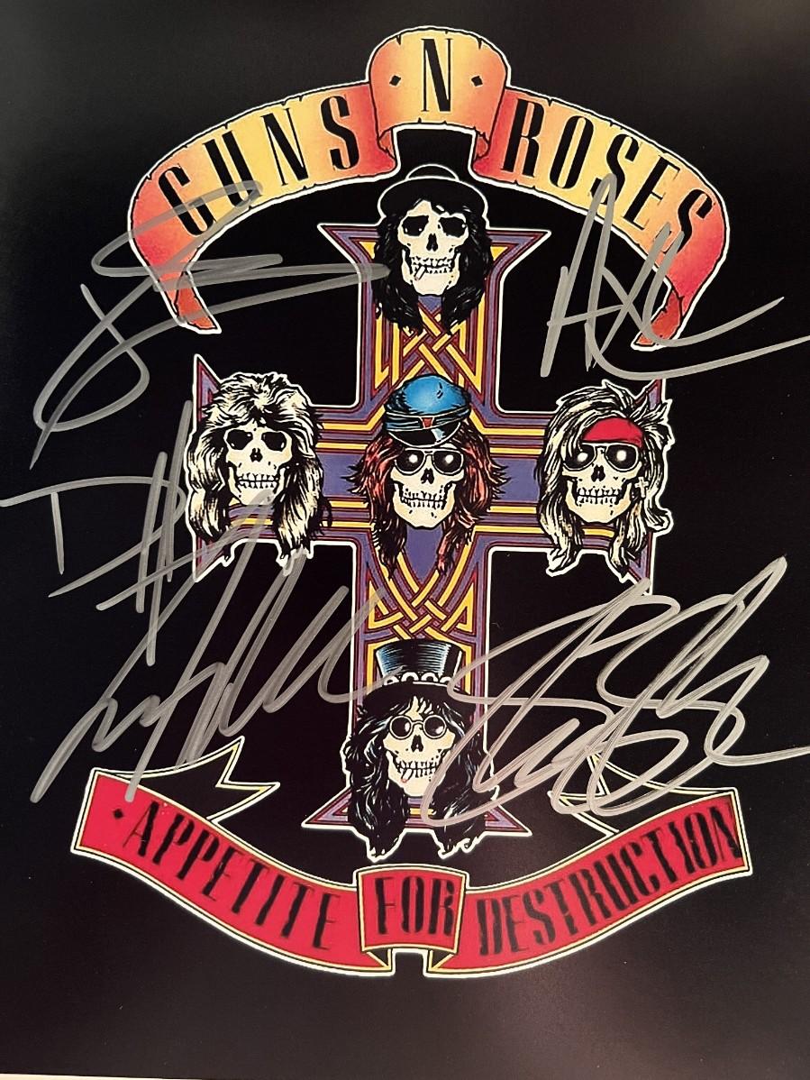 Guns N' Roses band signed photo | EstateSales.org