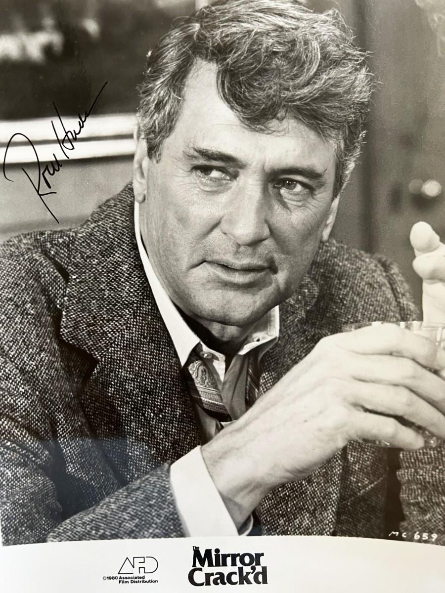 The Mirror Crack'd Rock Hudson signed movie photo | EstateSales.org