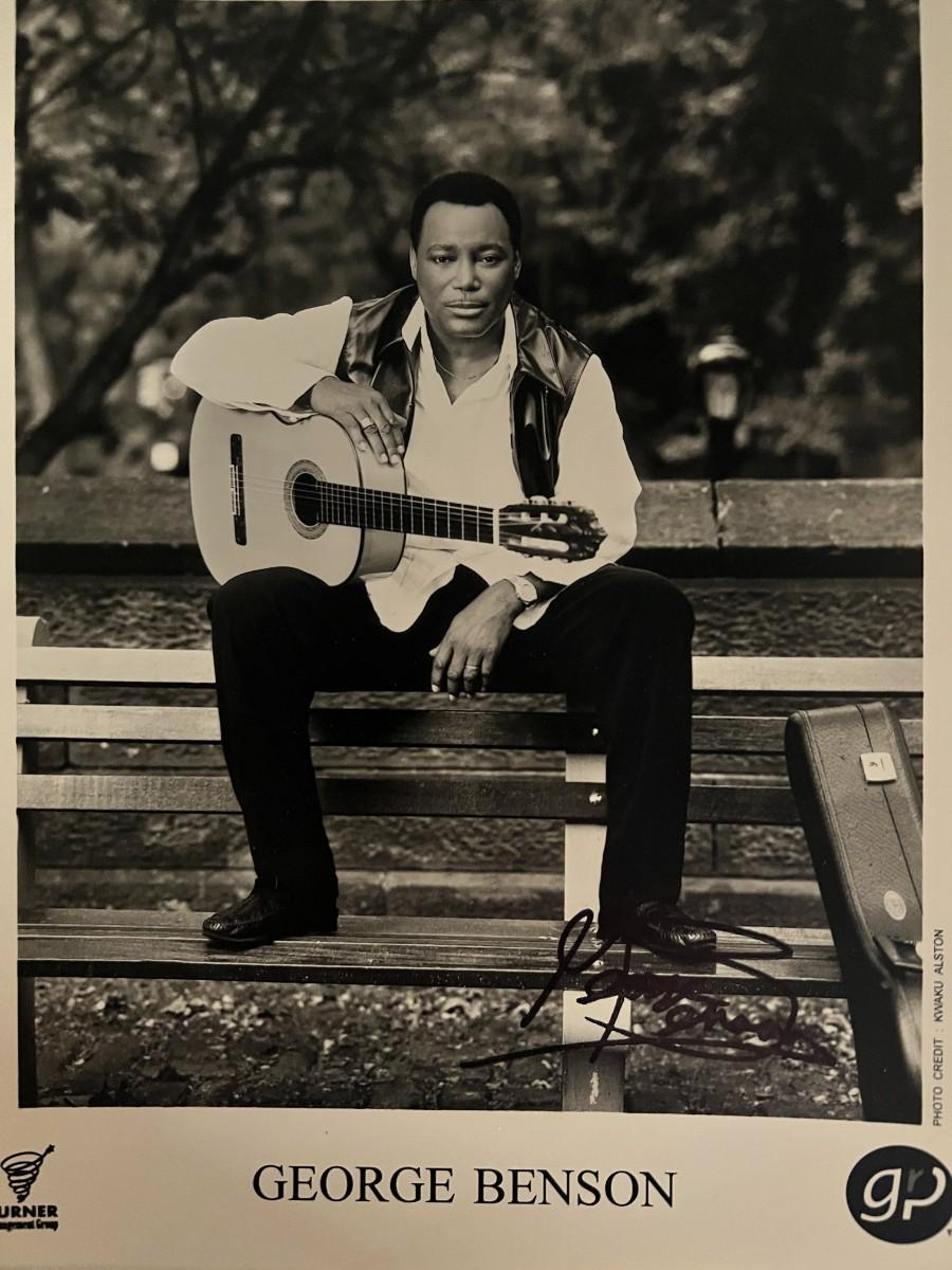 George Benson signed photo. | EstateSales.org