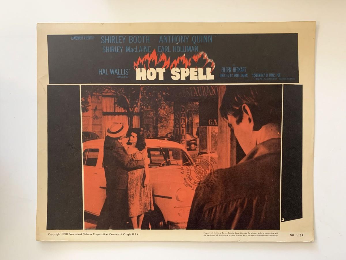 Hot Spell original 1958 vintage lobby card | EstateSales.org