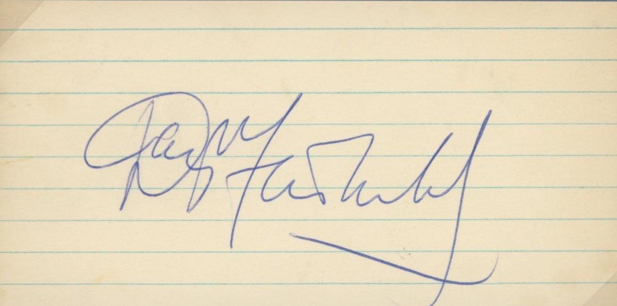 Douglas Fairbanks Jr. signature cut | EstateSales.org