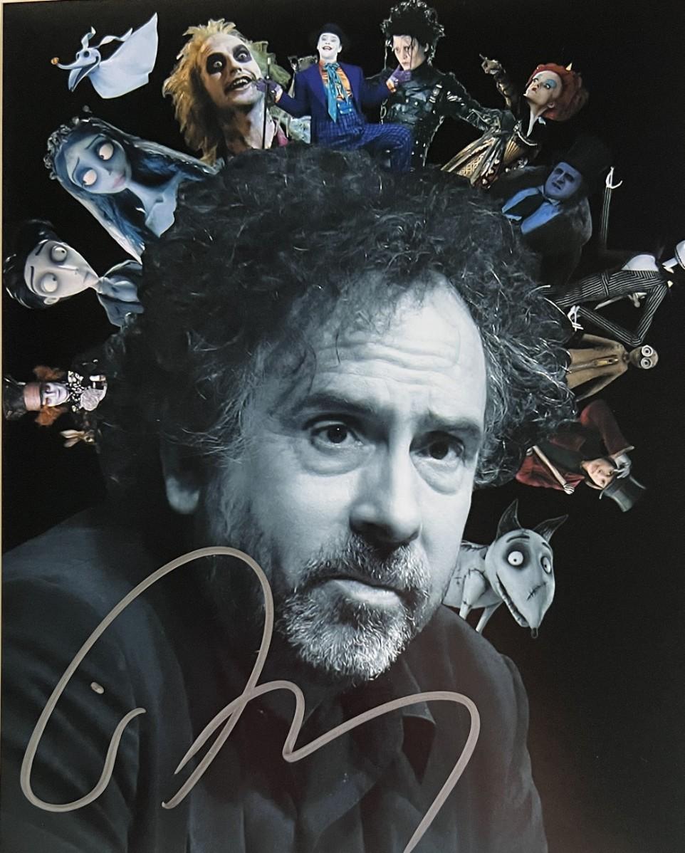 Beetlejuice Tim Burton signed photo | EstateSales.org