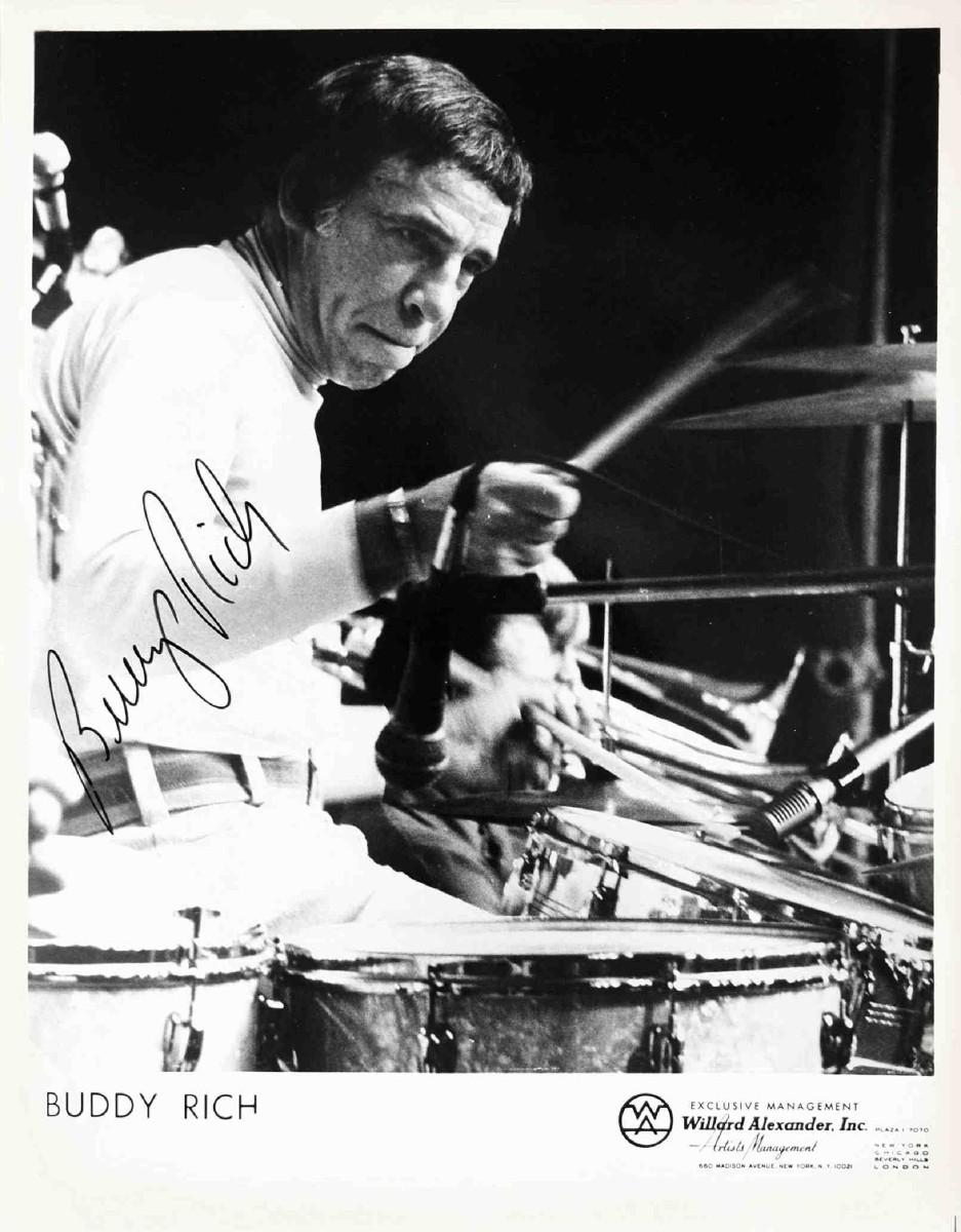 Buddy Rich signed promo photo | EstateSales.org