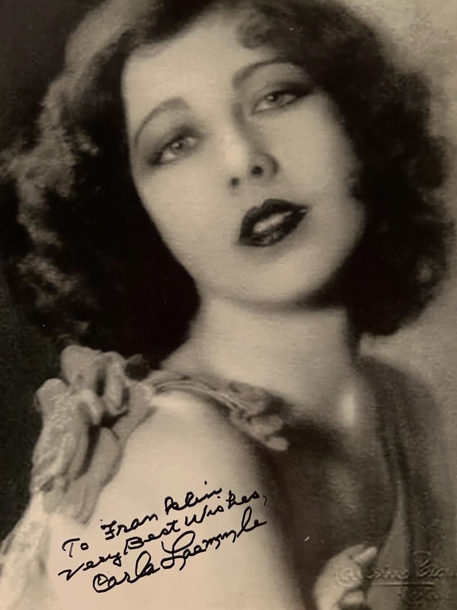 Carla Laemmle signed photo | EstateSales.org